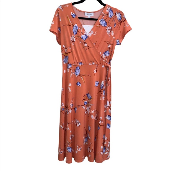 Gilli | Dresses | New Gilli Faux Wrap Floral Dress S | Poshmark